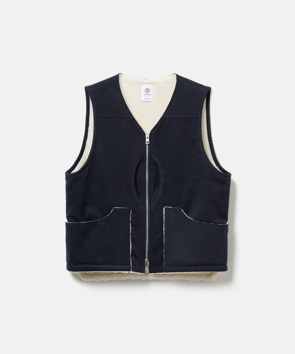 ECO SUEDE HUNTING VEST – SEAGREEN